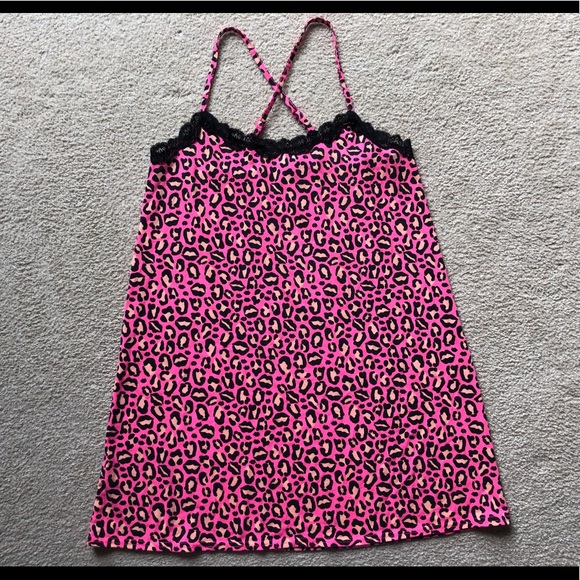 Joe Boxer | Intimates & Sleepwear | Joe Boxer Pink Animal Print Chemise ...